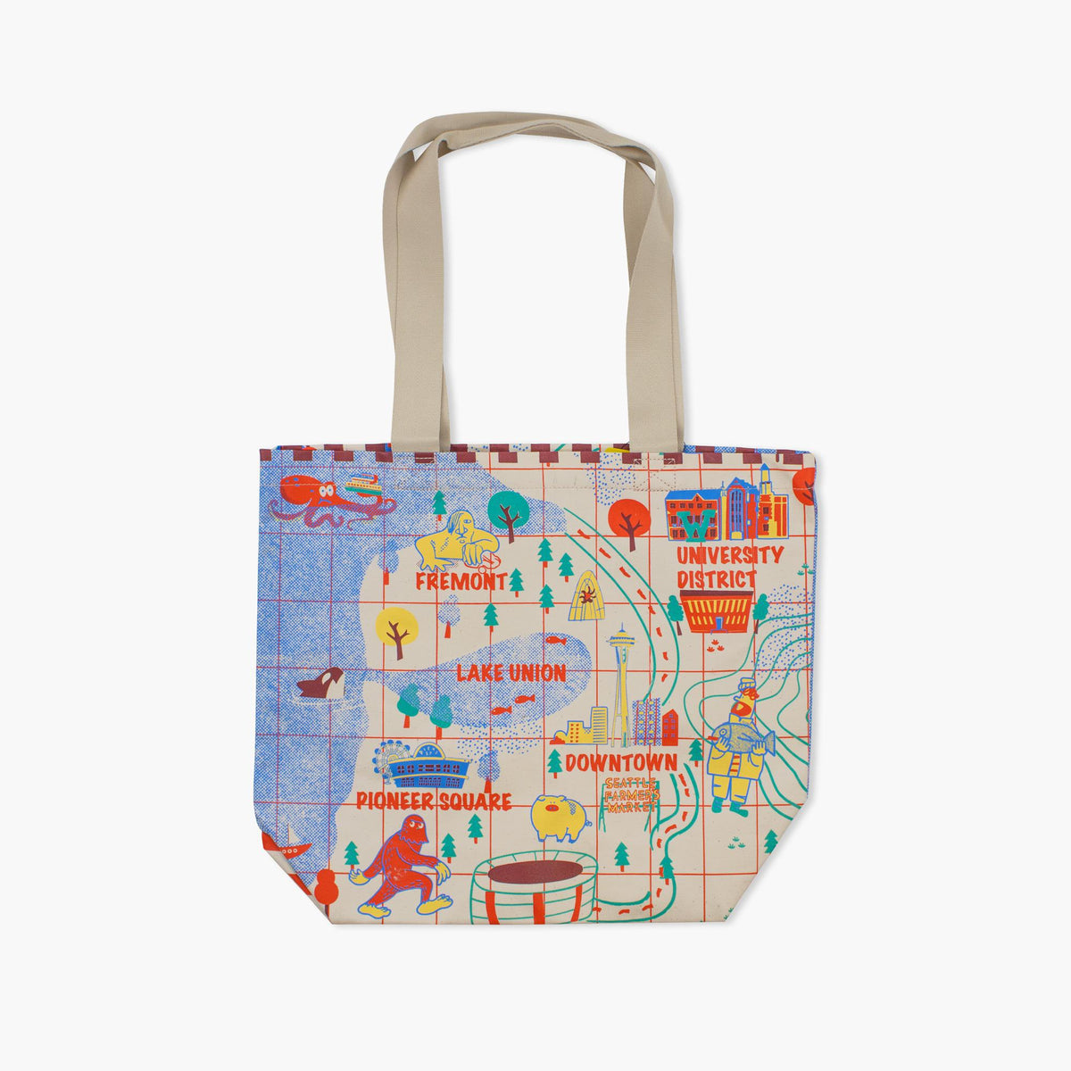 Chalo Seattle Map Simple Tote – Simply Seattle