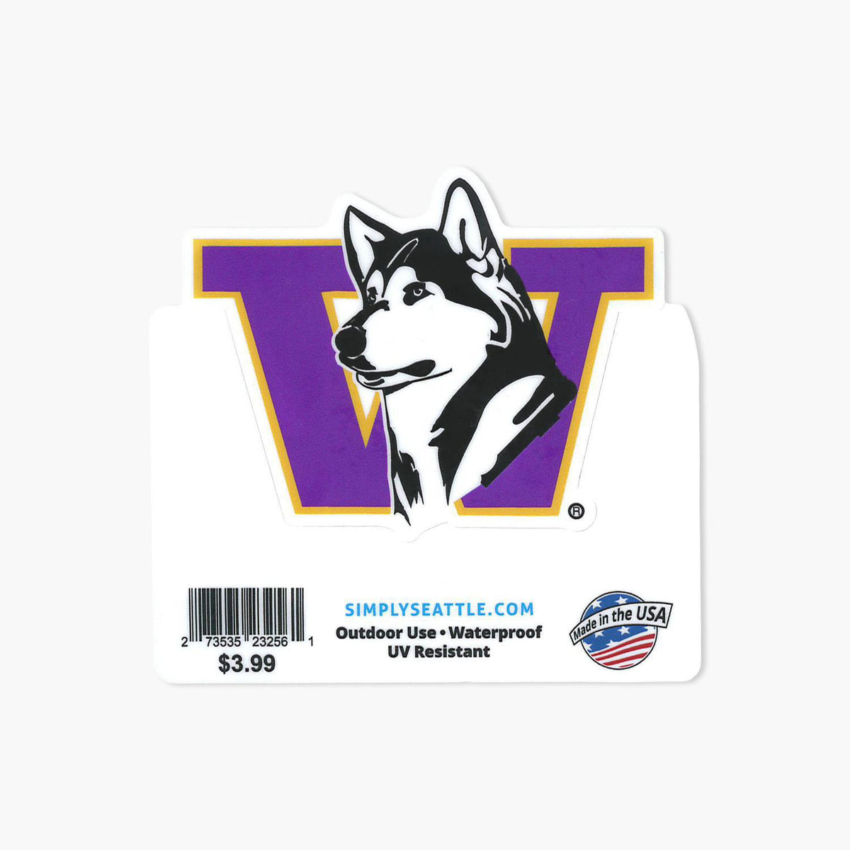 Washington Huskies Dubs Up Sticker – Simply Seattle
